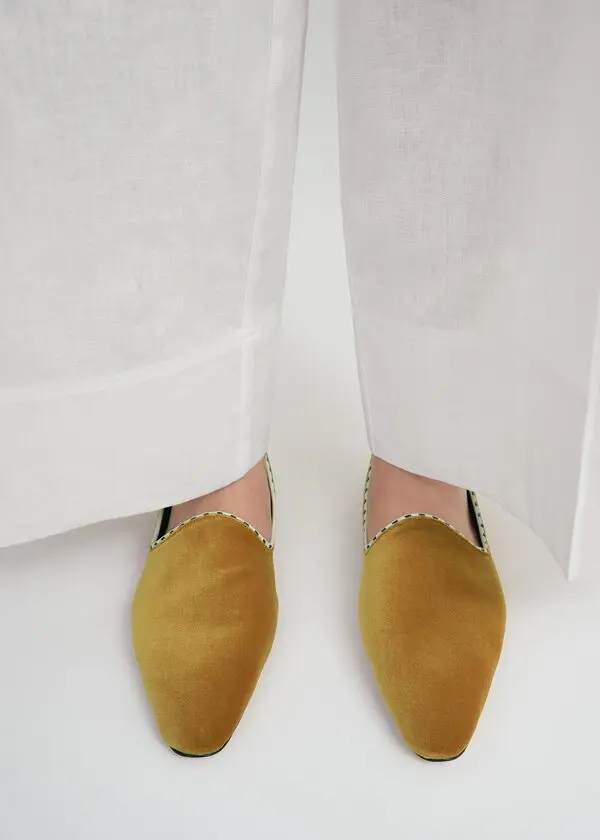 TOTEME Velvet Venetian Slippers