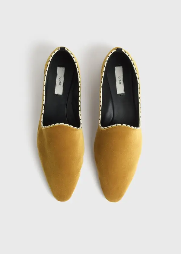 TOTEME Velvet Venetian Slippers