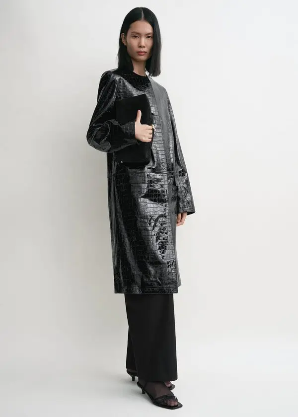 TOTEME Belted Suede Clutch