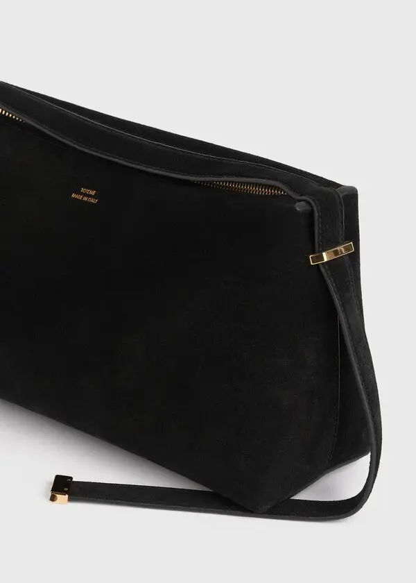 TOTEME Belted Suede Clutch