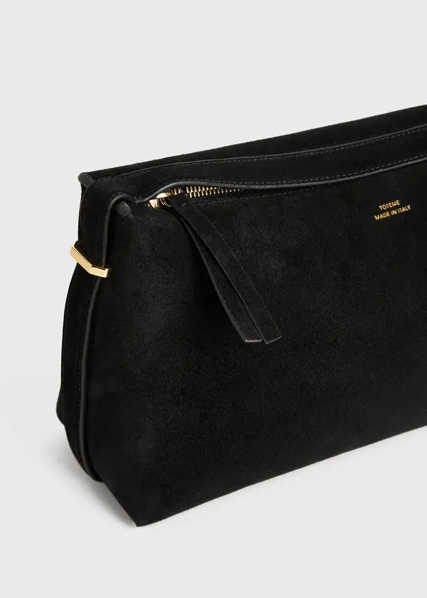 TOTEME Belted Suede Clutch
