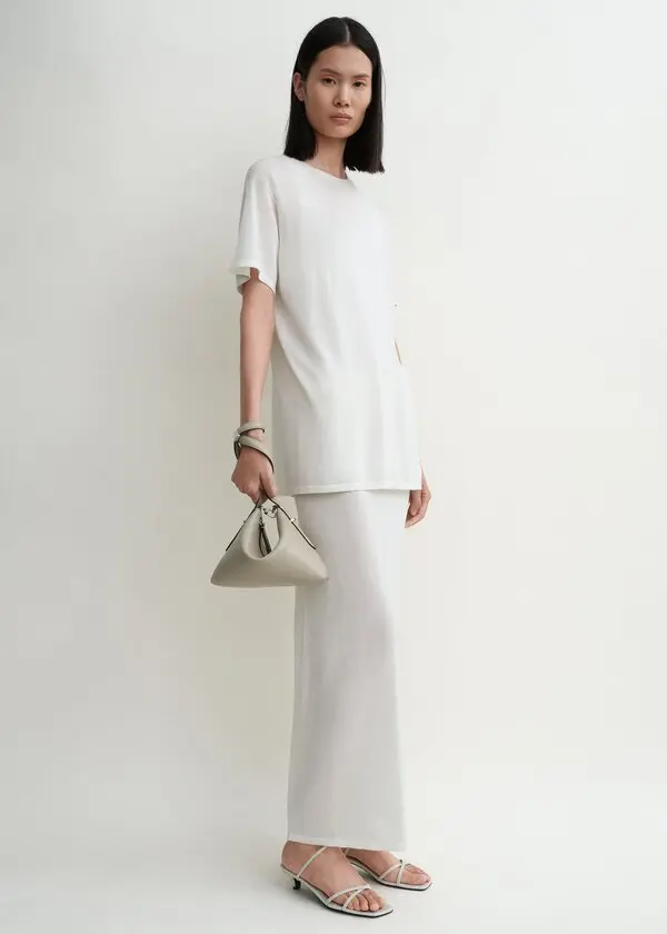 TOTEME Bevel Leather Wristlet
