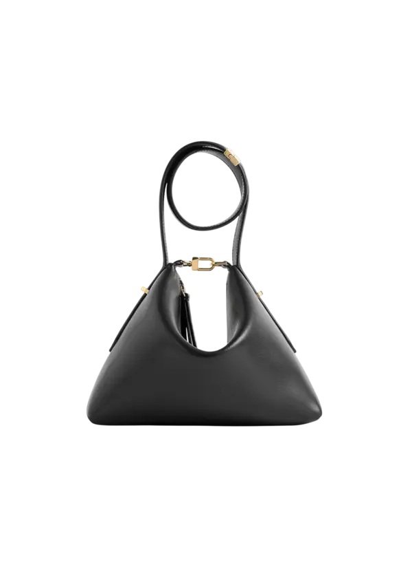 TOTEME Bevel Leather Wristlet - Black