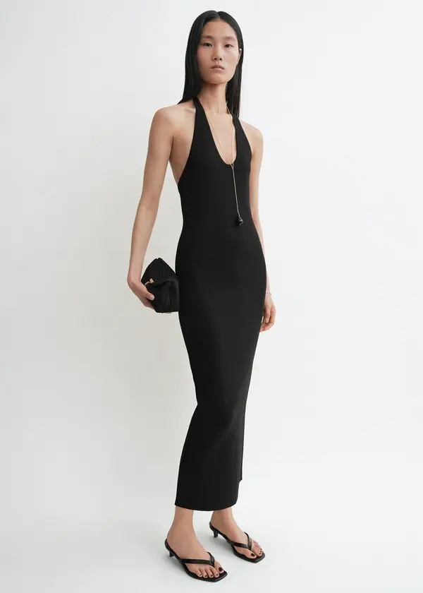 TOTEME Compact Knit Halter Dress