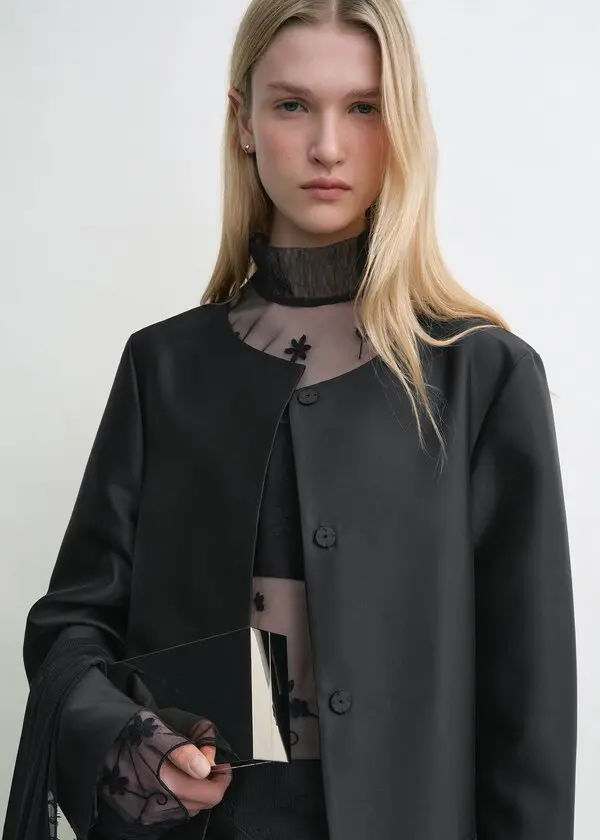TOTEME Collarless Coat