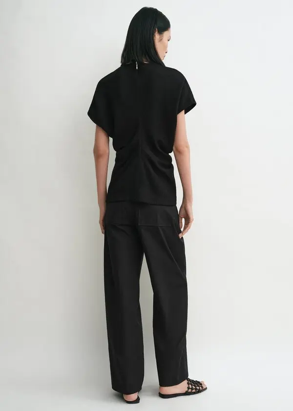 TOTEME Slouch Waist Basketweave Top