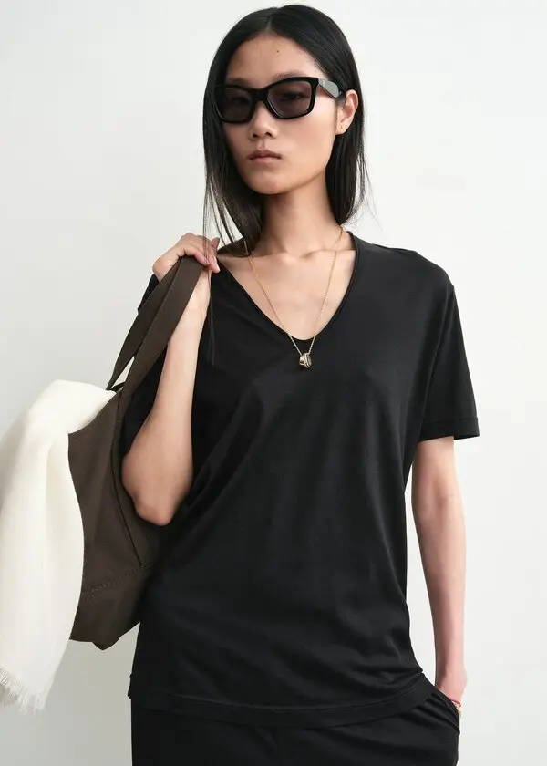 TOTEME Cotton Silk Tee
