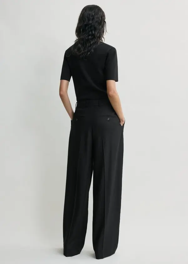 TOTEME Wide Flannel Trousers