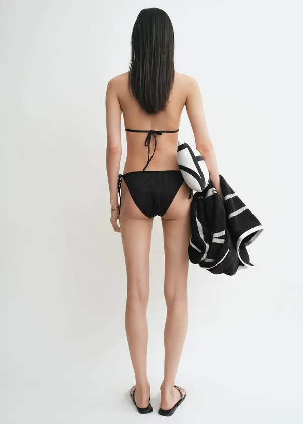 TOTEME Monogram Pointelle Bikini Top