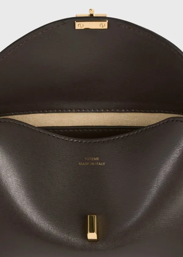 TOTEME Mini T-lock Leather Clutch