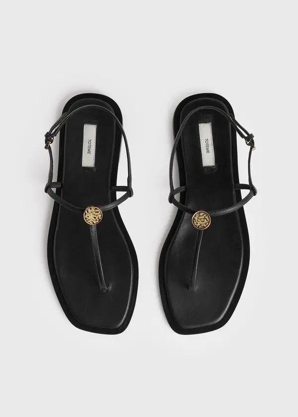 TOTEME T-strap Nappa Sandals