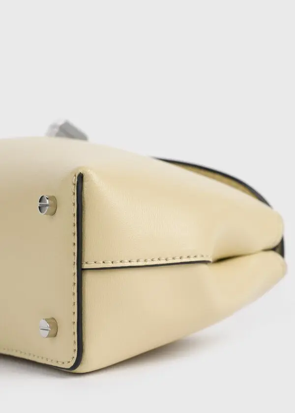 TOTEME Mini T-lock Leather Clutch