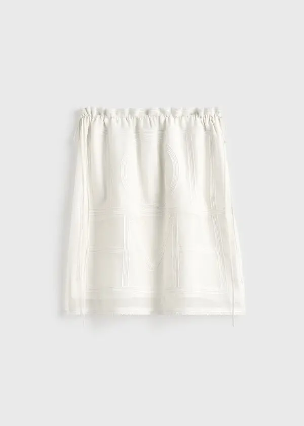 TOTEME Monogram Mini Skirt