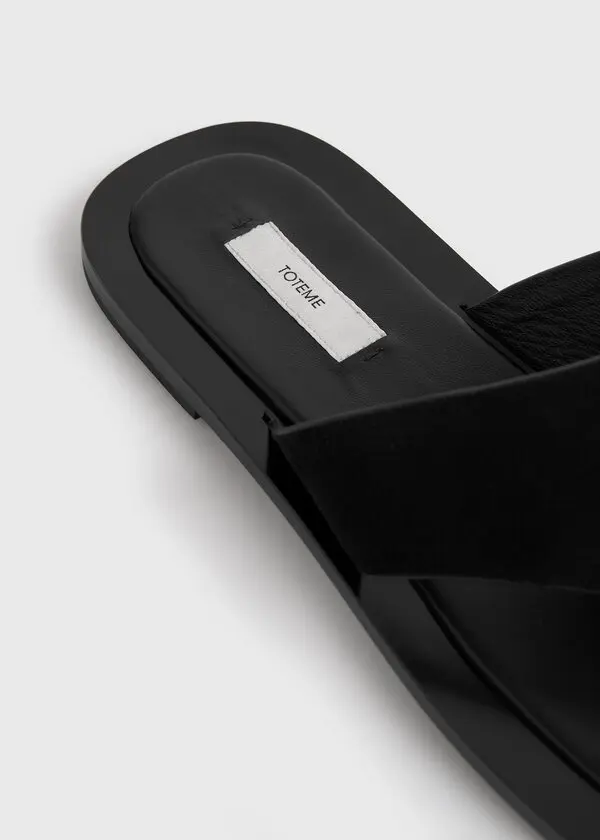 TOTEME T-bar Suede Sandals