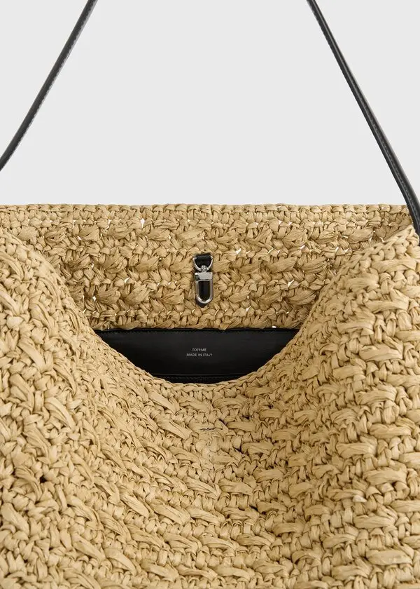 TOTEME Medium Belted Paper Raffia Tote