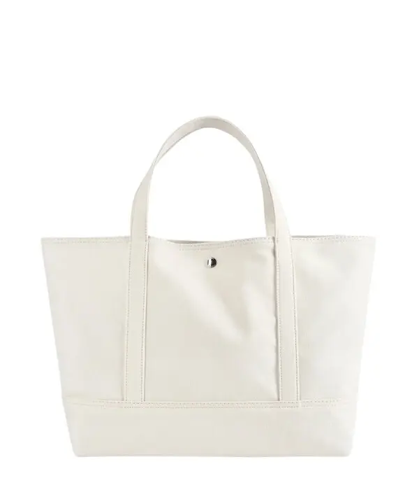 TOTEME Organic Cotton Canvas Beach Tote - Ecru