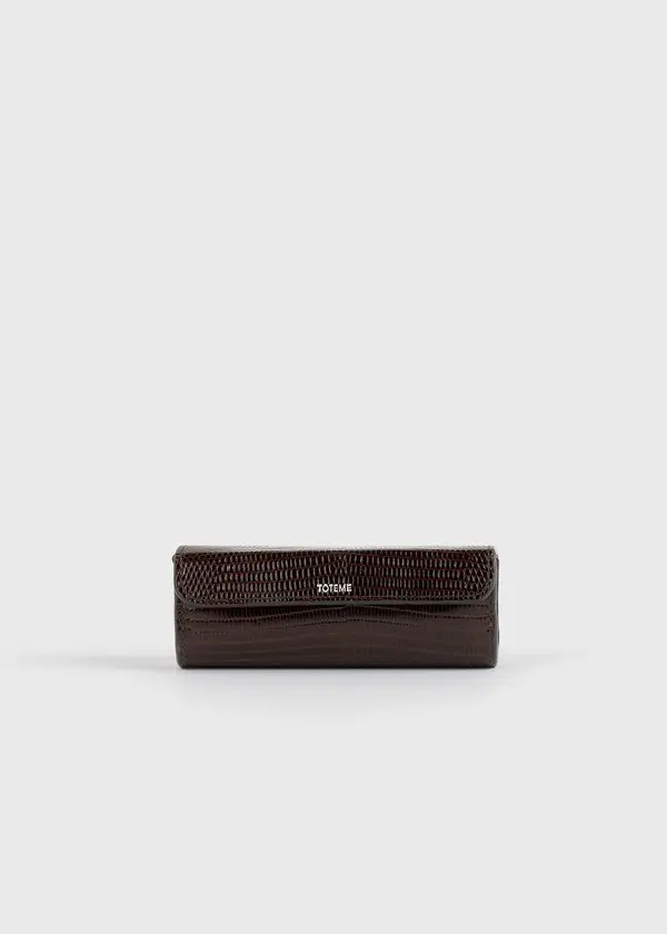 TOTEME Lizard-embossed Lipstick Case