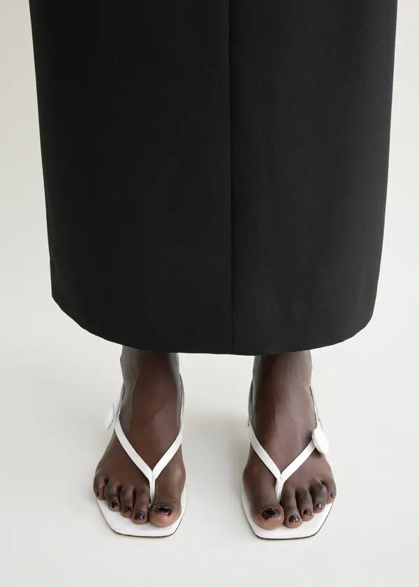TOTEME Slingback Satin Flip Flops