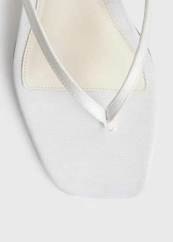 TOTEME Slingback Satin Flip Flops