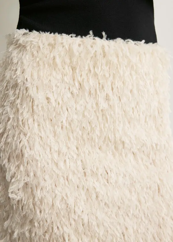 TOTEME Feathered-jersey Skirt