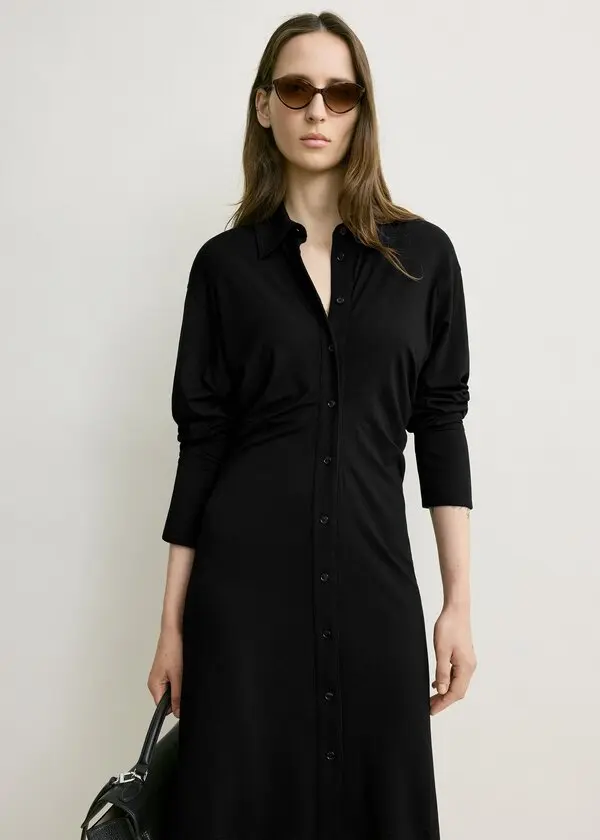 TOTEME Slouch Jersey Shirtdress