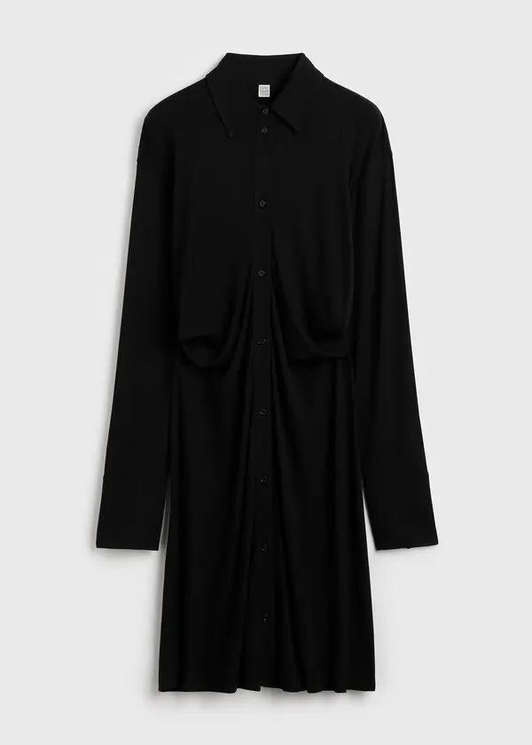 TOTEME Slouch Jersey Shirtdress