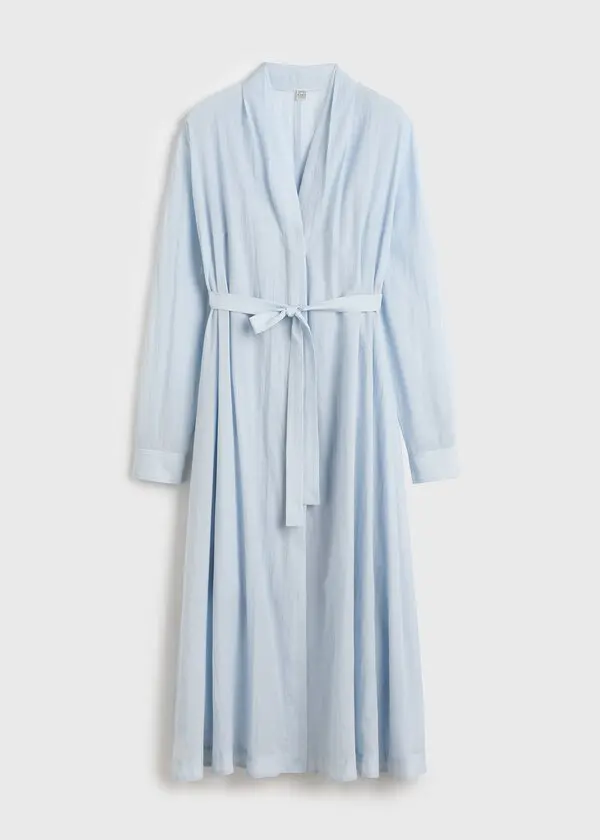 TOTEME Belted Cotton Voile Dress