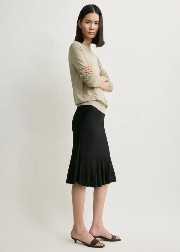 TOTEME Fluted Knit Skirt