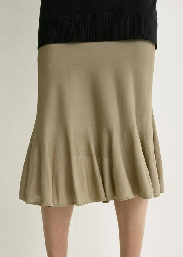 TOTEME Fluted Knit Skirt