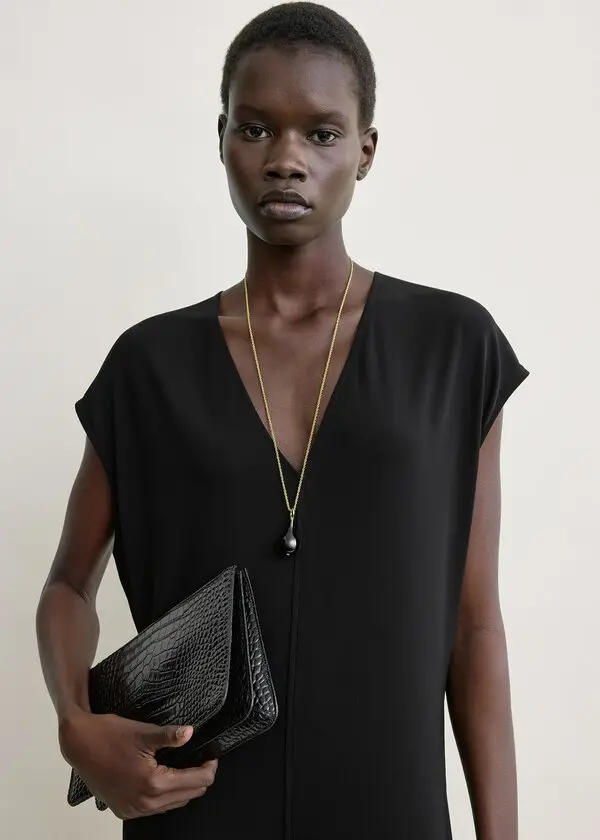 TOTEME V-neck Jersey Maxi Dress