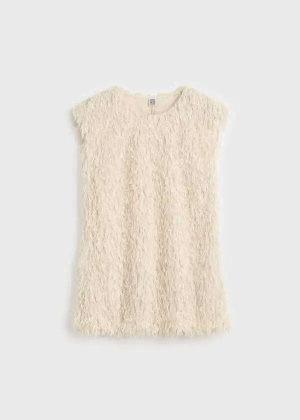TOTEME Feathered-jersey Top