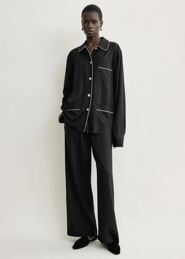TOTEME Piped Pj Top