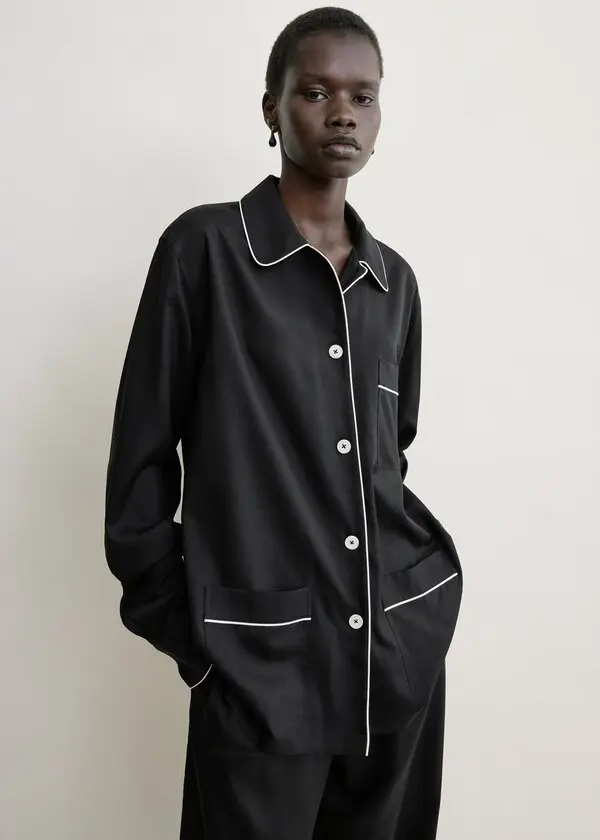 TOTEME Piped Pj Top