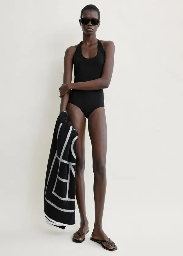 TOTEME Halter Tie Swimsuit