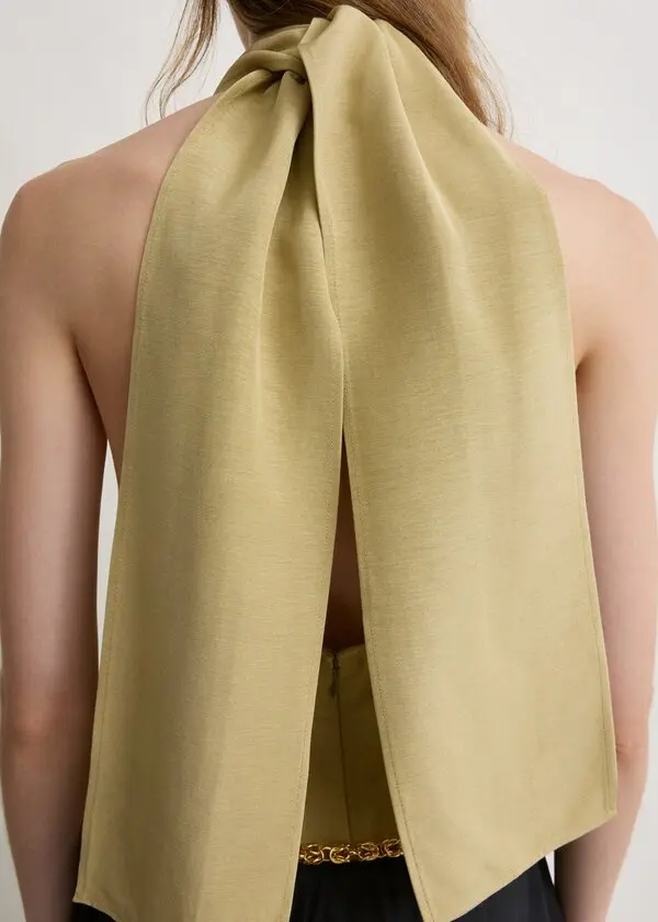 TOTEME Twist Halter Top