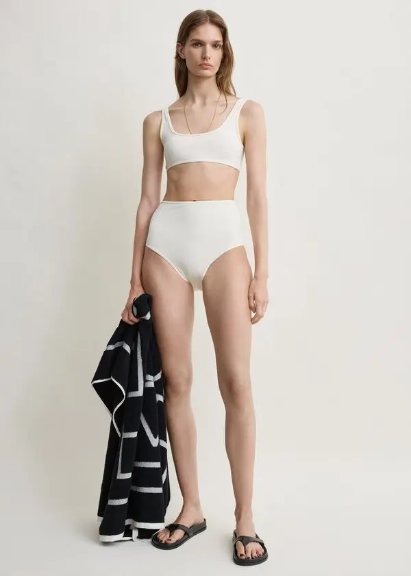 TOTEME U-neck Bikini Top - Ecru