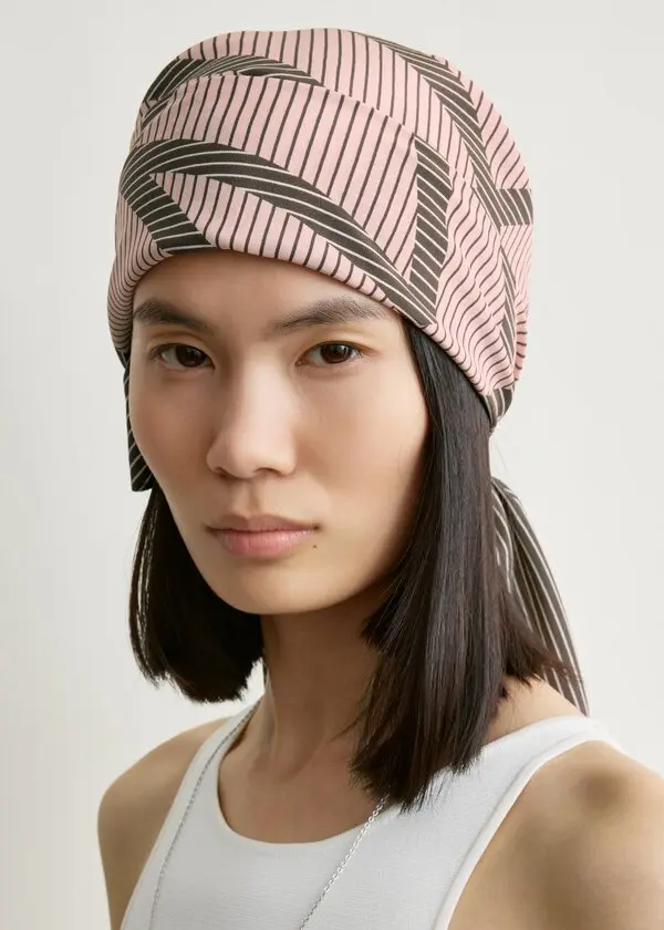 TOTEME Centered Monogram Silk Scarf