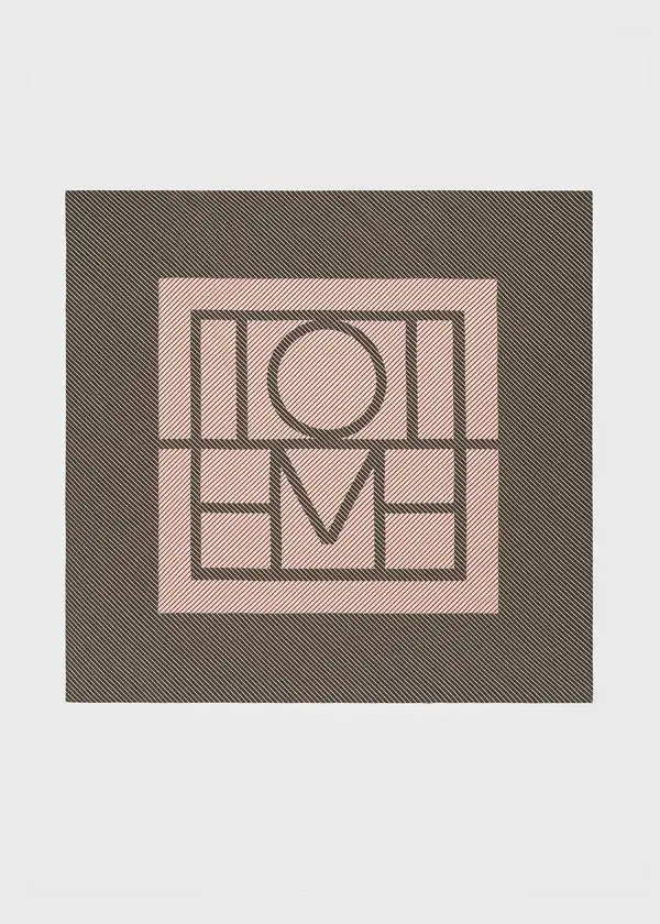 TOTEME Centered Monogram Silk Scarf
