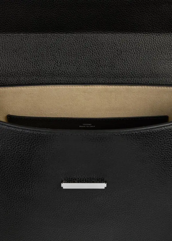 TOTEME Clip Grained-leather Top Handle