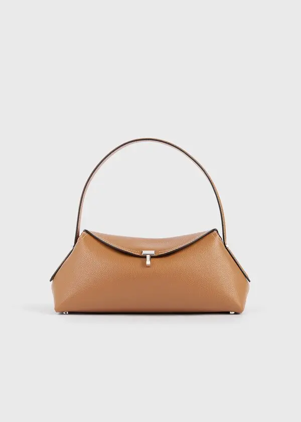 TOTEME T-lock Grained-leather Shoulder