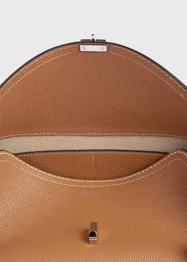 TOTEME T-lock Grained-leather Shoulder