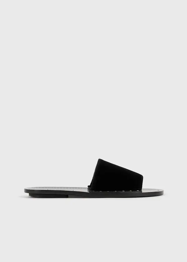 TOTEME Studded Velvet Slides