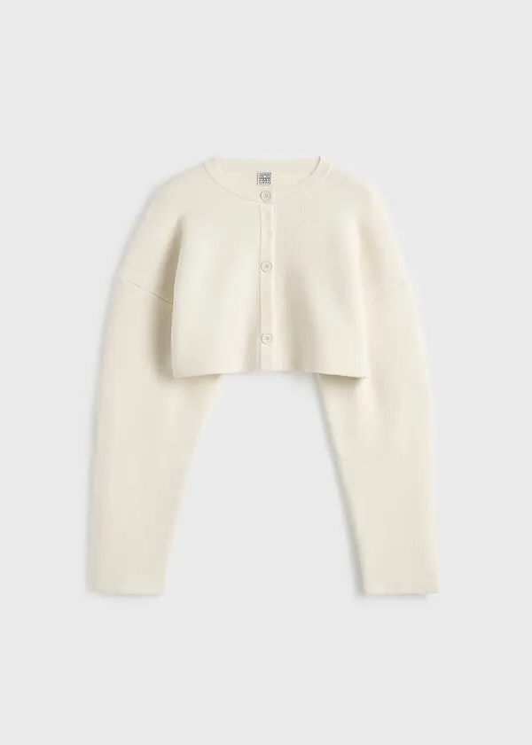 TOTEME Cropped Oversized Cardigan