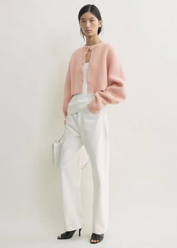 TOTEME Cropped Oversized Cardigan