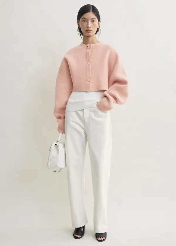 TOTEME Cropped Oversized Cardigan