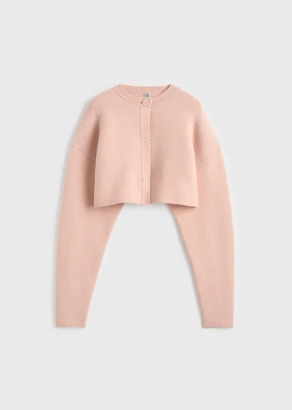 TOTEME Cropped Oversized Cardigan