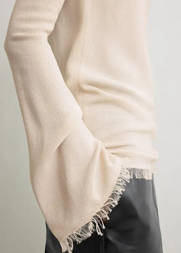 TOTEME Frayed-edge Slim Top