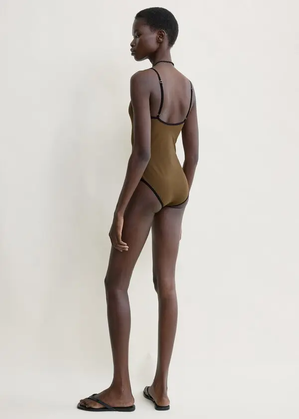 TOTEME Stripe Edge Swimsuit