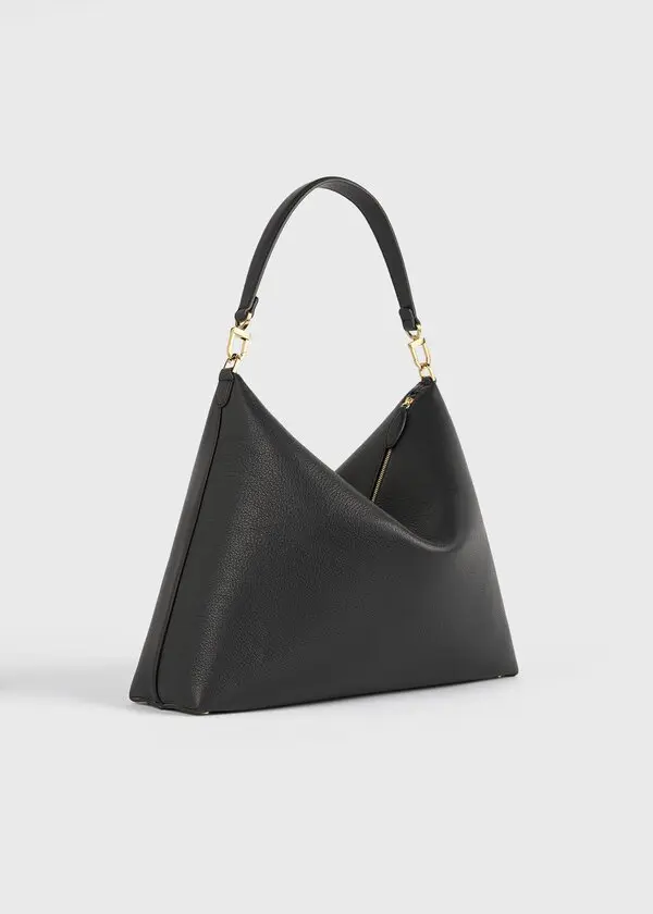 TOTEME Medium Bevel Grained-leather Bag