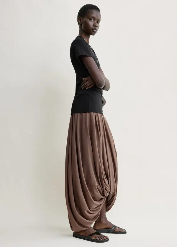 TOTEME Cocoon Skirt - Walnut